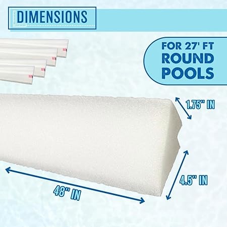 Poolzilla 48’’ Inch Pool Cove for 27′ FT Round Above-Ground Pools (22 ...